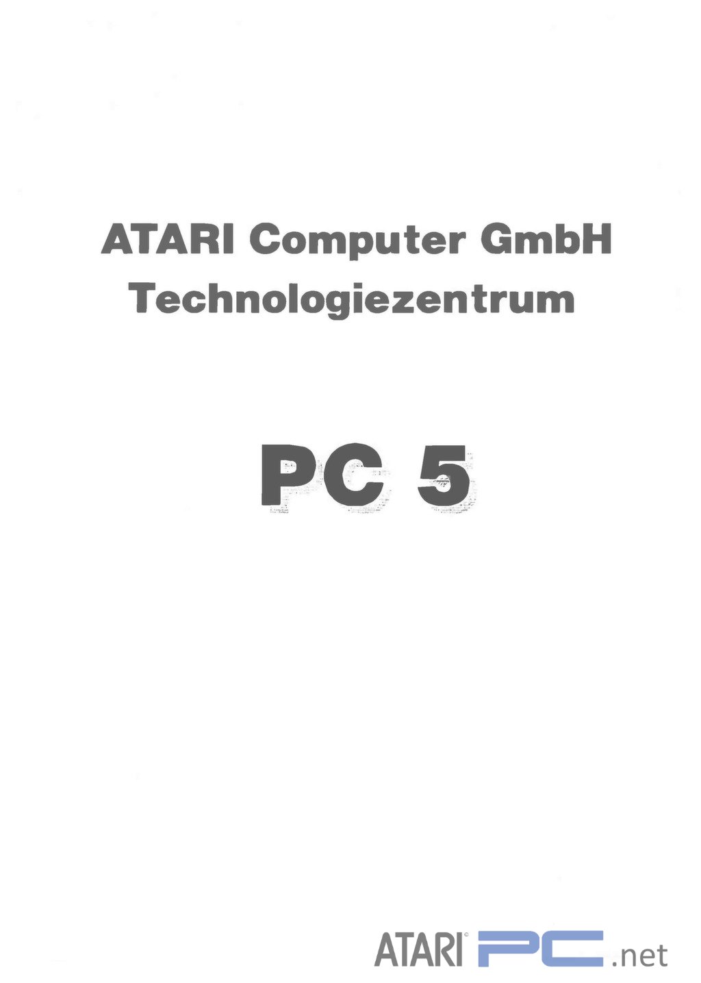 Atari PC5 (AMI-386 BIOS PLUS) User Manual – Atari PC | IBM PC ...