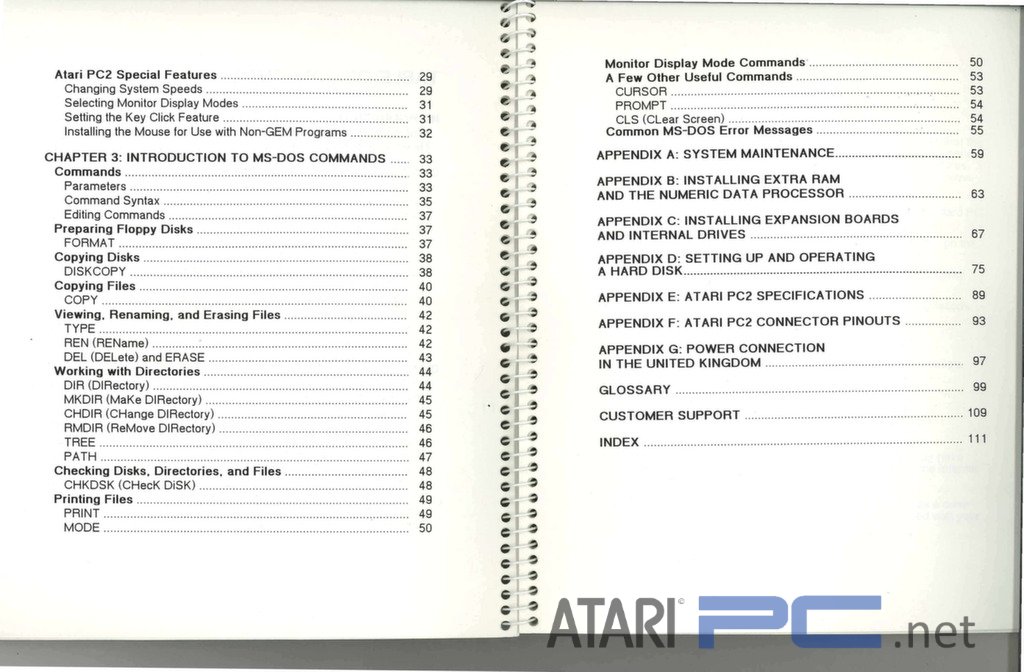 Atari PC2 Owner’s Manual – English – Atari PC | IBM PC Compatible – PCx ...